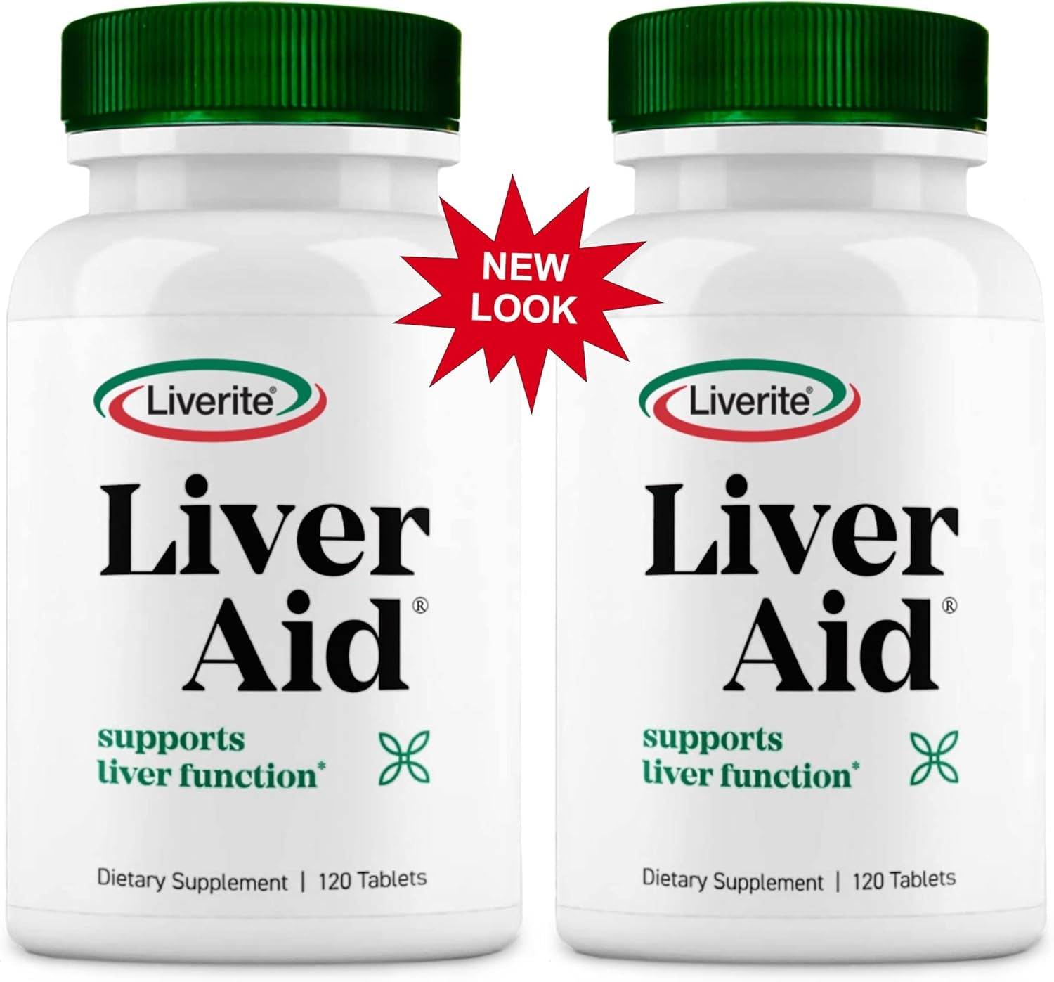 Liver Aid 2-Pack 120 Tablets (Total 240Ct) Liver Support, Liver Cleans ...