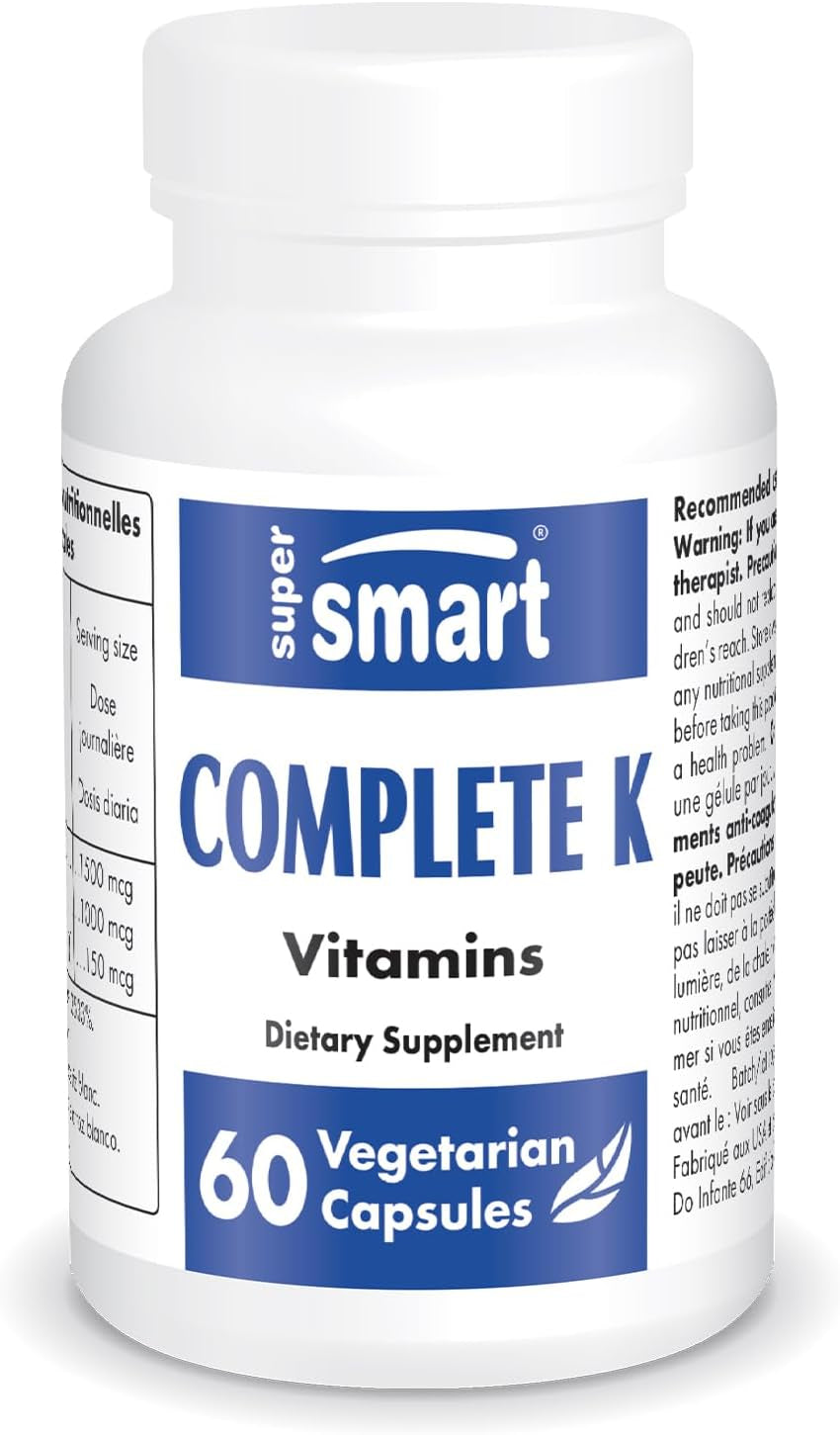 '- Complete K - with K1, K2 (MK4 + MK7) - Full Spectrum Vitamin K Supp ...