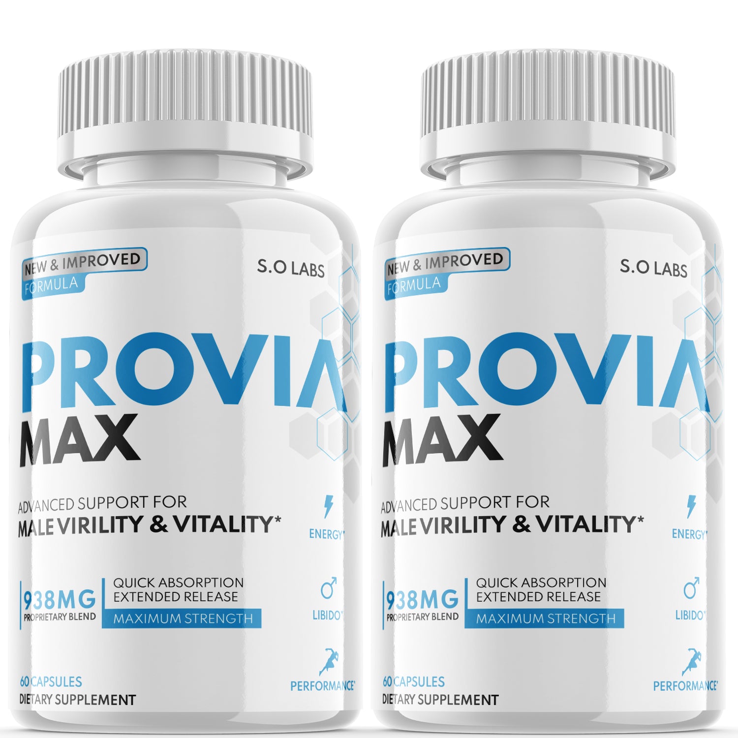 Provia Max - Male Virility - 2 Bottles - 120 Capsules – SuppsWorld