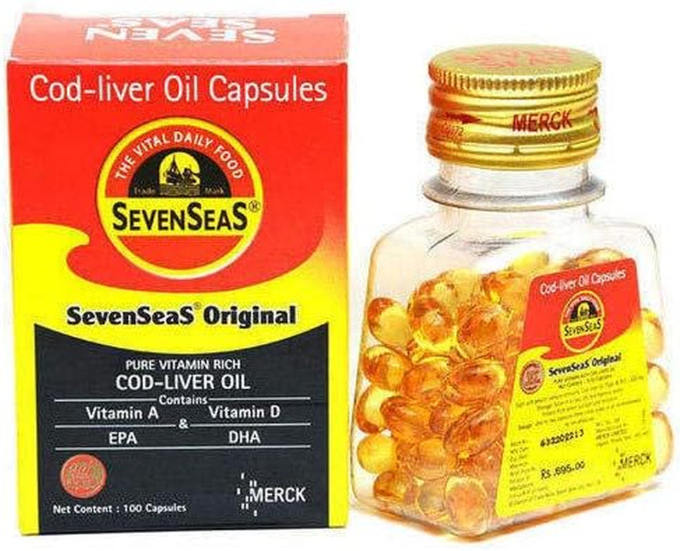 Merck Sevenseas Original Cod Liver Oil Capsules- 500 Pieces - Free EXP ...