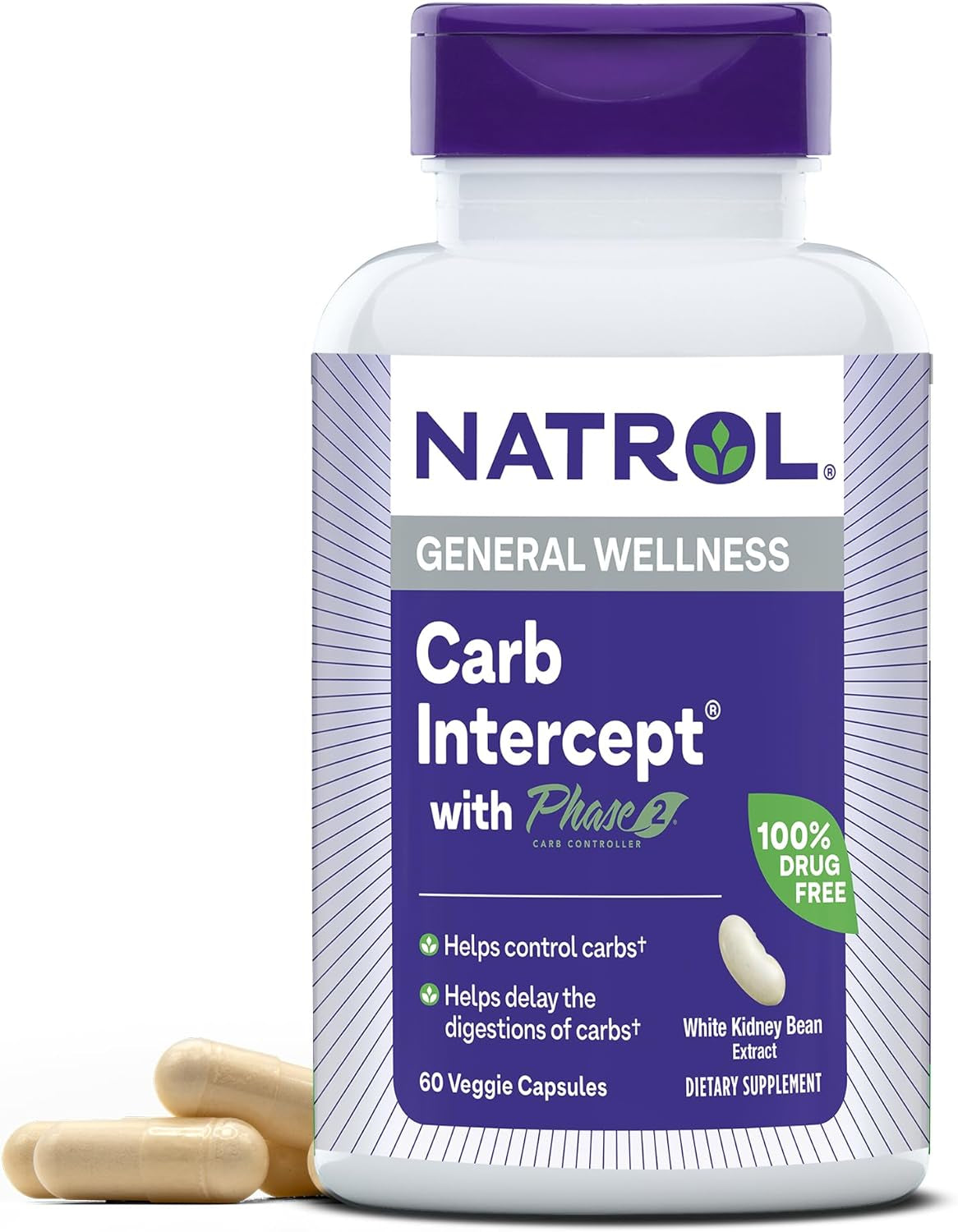 Carb Intercept with Phase 2, Dietary Supplement for General Wellness ...