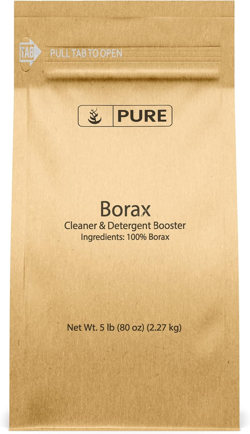 PURE ORIGINAL INGREDIENTS Borax (5 Lb) Sodium Borate, Multipurpose Cle ...