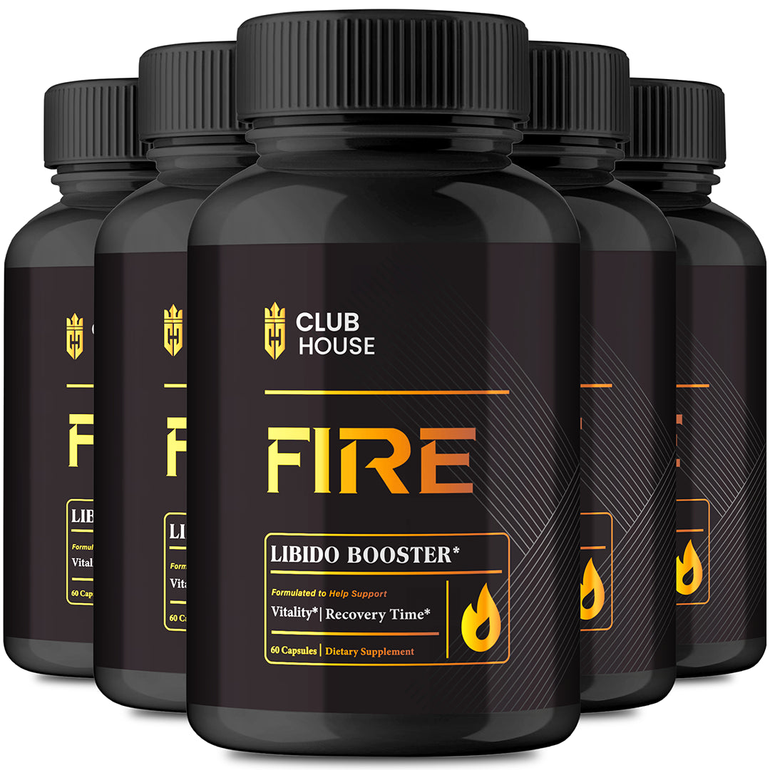 (5 Pack) Clubhouse Fire Capsules Multivitamin for Men Supplement (300 ...