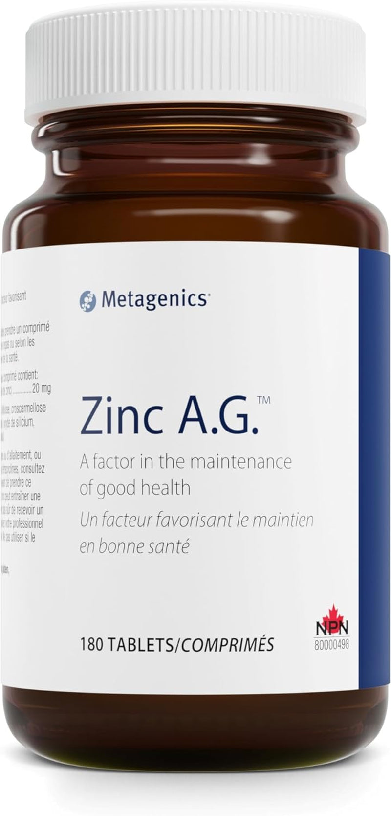 Zinc A.G. Tablets, 180 Count – SuppsWorld