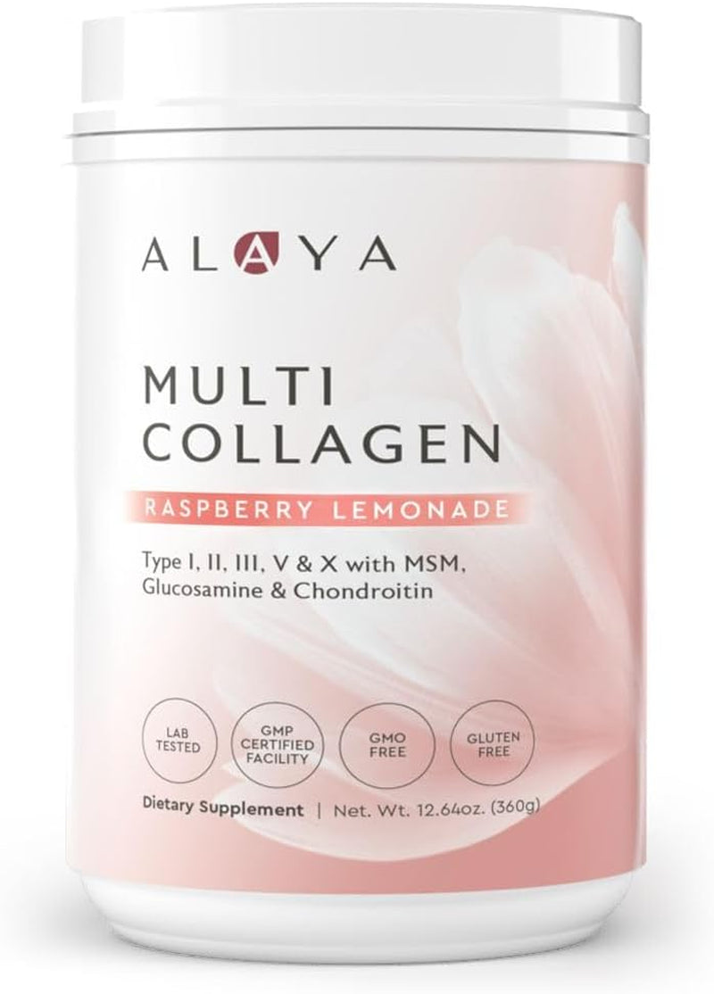 Alaya Multi Collagen Powder - Type I, II, III, V, X Hydrolyzed Collage ...