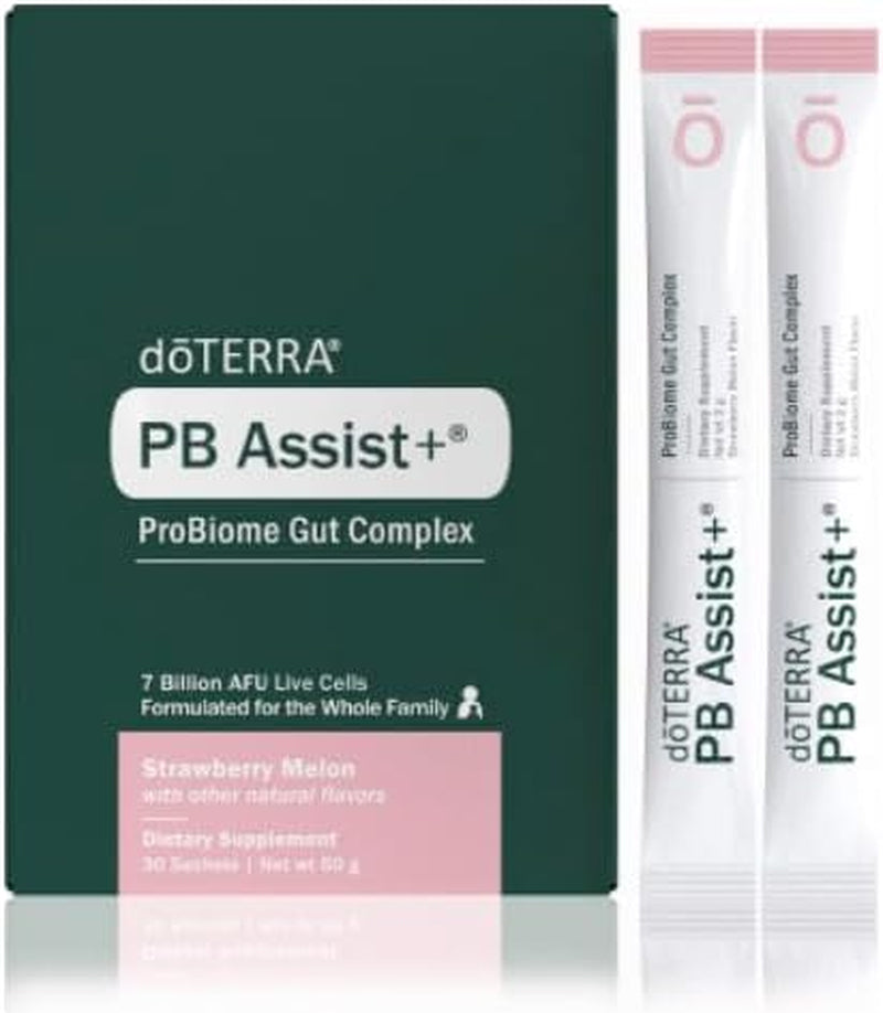 Doterra PB Assist+ Probiome Gut Complex Strawberry Melon 30 Sachets ...