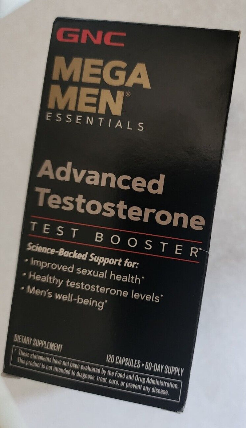 GNC Mega Men Advanced Testosterone Booster, 60 Capsules Exp 2027 ...