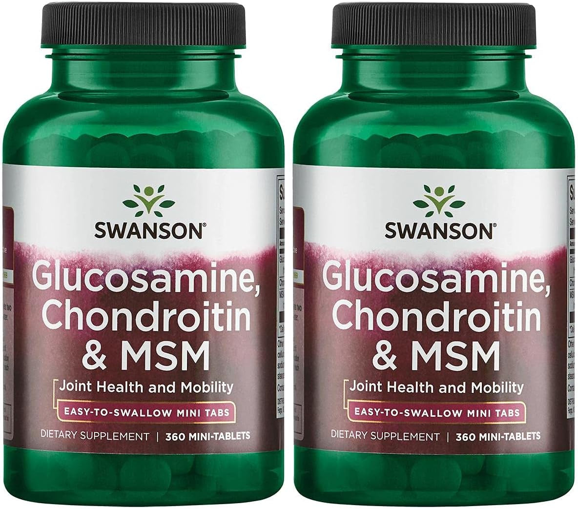 Swanson Mini-Tabs Glucosamine Chondroitin & Msm Joint Mobility Flexibi ...