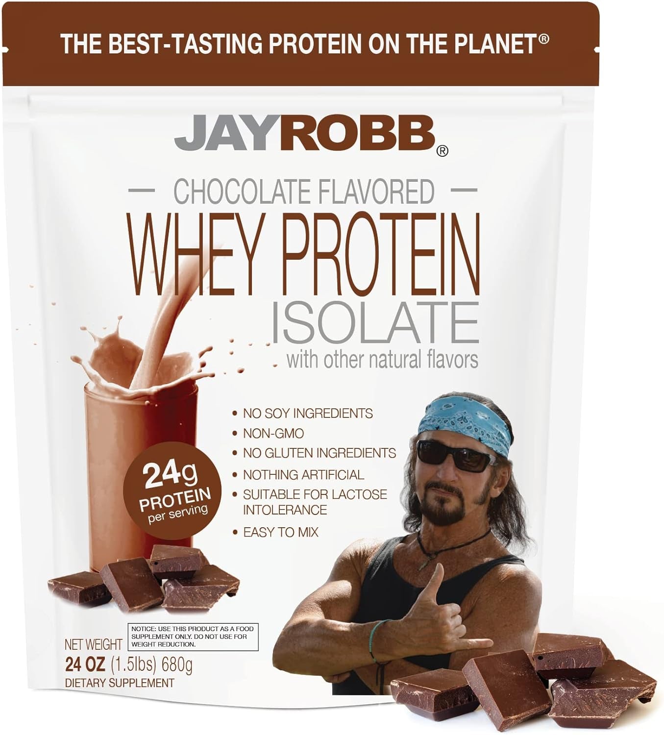 Jay Robb Whey Protein (Chocolate, 1.5 Pound) – My Store