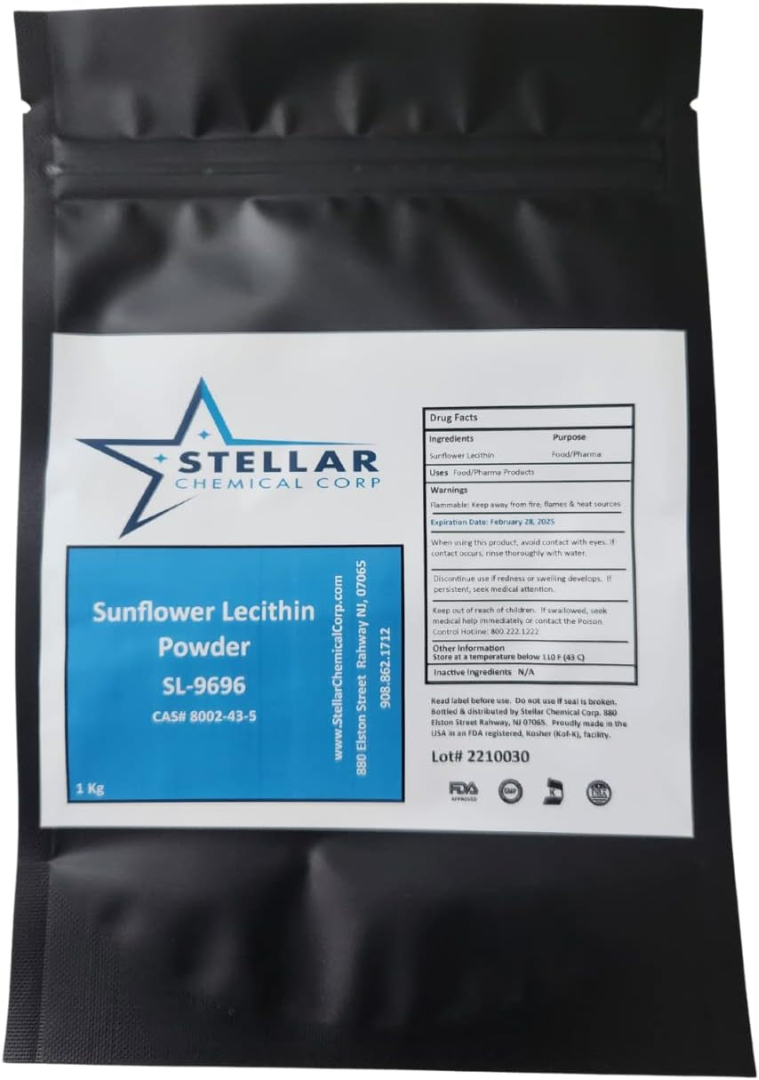 Sunflower Lecithin Powder Emulsifier, Cold Pressed, Making Liposomal V ...