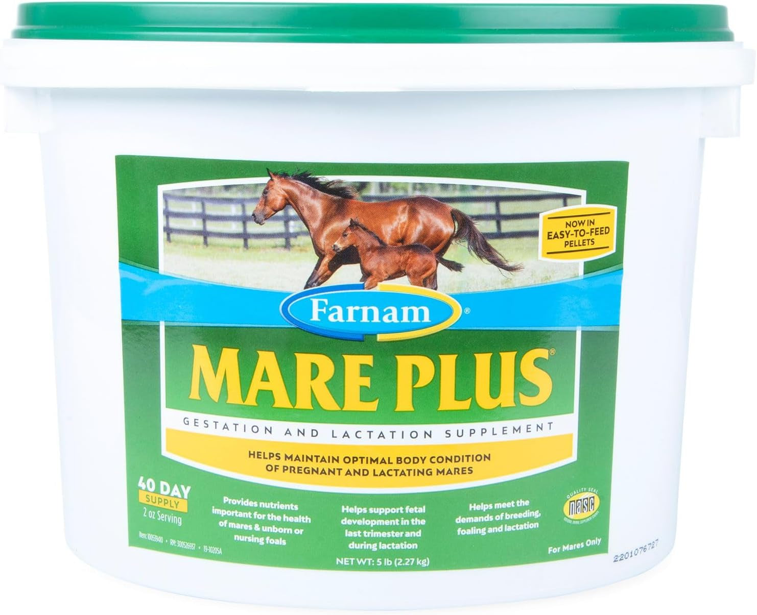 Mare plus Gestation & Lactation Supplement 5 Pounds, 40 Day Supply ...