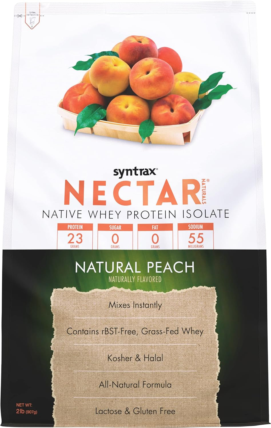 Syntrax Nutrition Nectar Naturals, 100% Whey Isolate Protein Powder, N ...