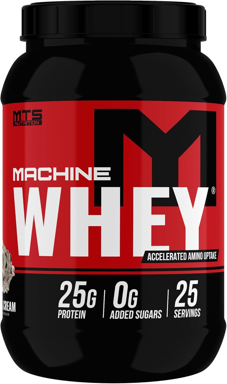 MTS Machine Whey Protein Powder - 2LB Tub, 25G of Protein per Serving ...
