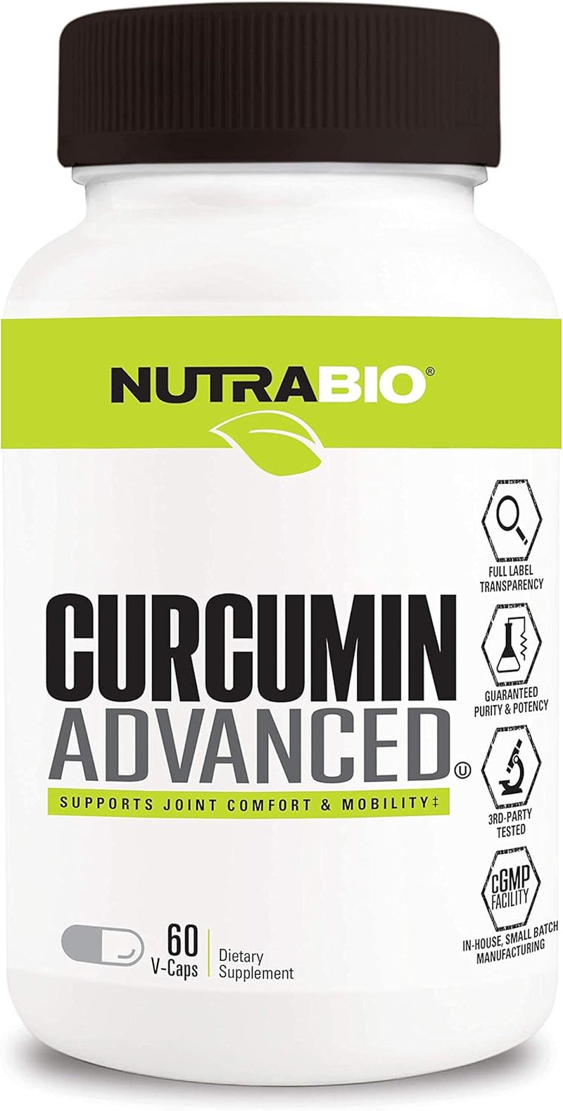 Nutrabio Curcumin Advanced Digestion & Joint Support Complex, 60 Veget ...