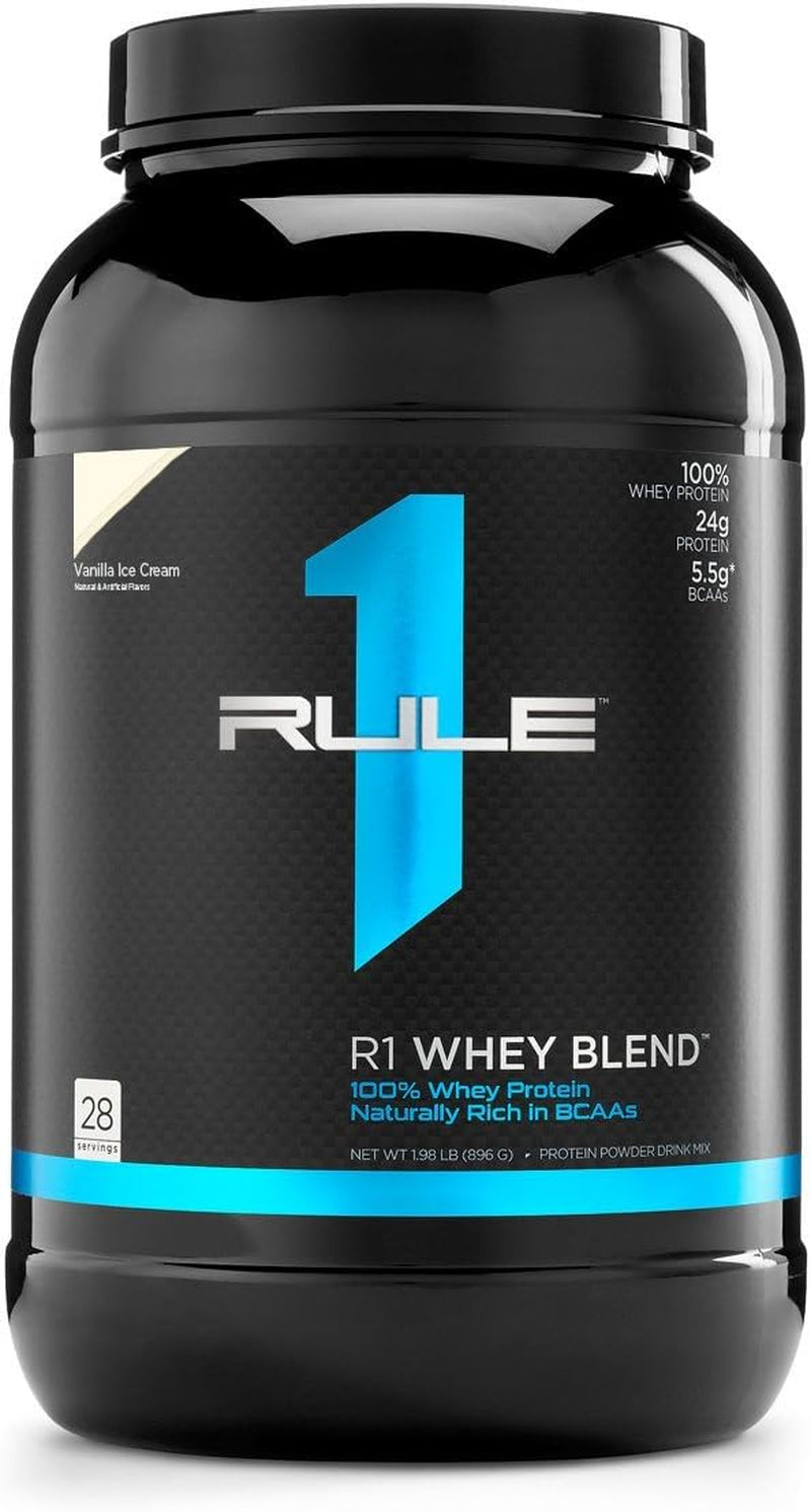Rule 1 Proteins R1 Whey Blend, 28 Servings, Vanilla Ice Cream – My Store