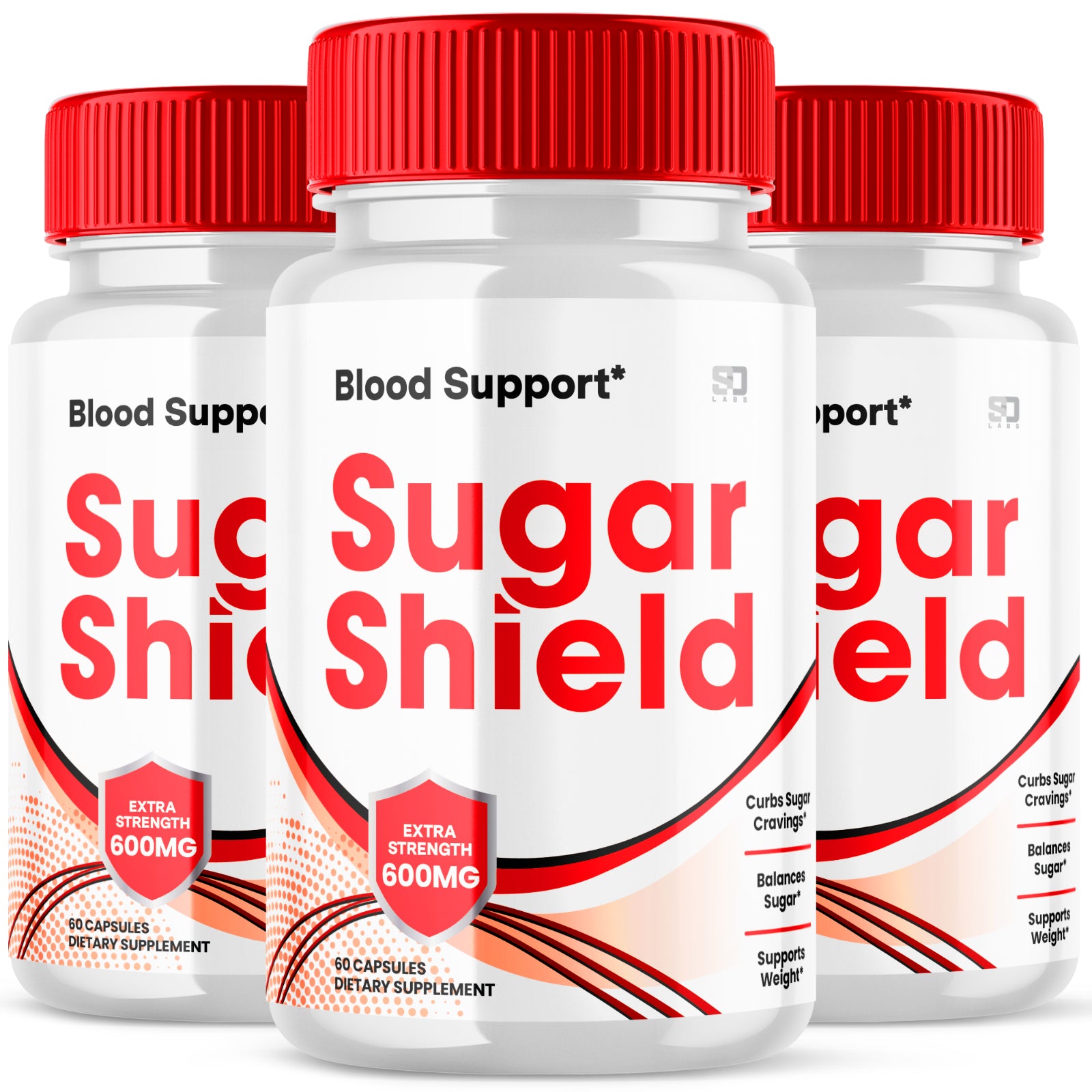 (3 Pack) Sugar Shield Blood Support, Sugar Shield Blood Flow (180 Caps ...